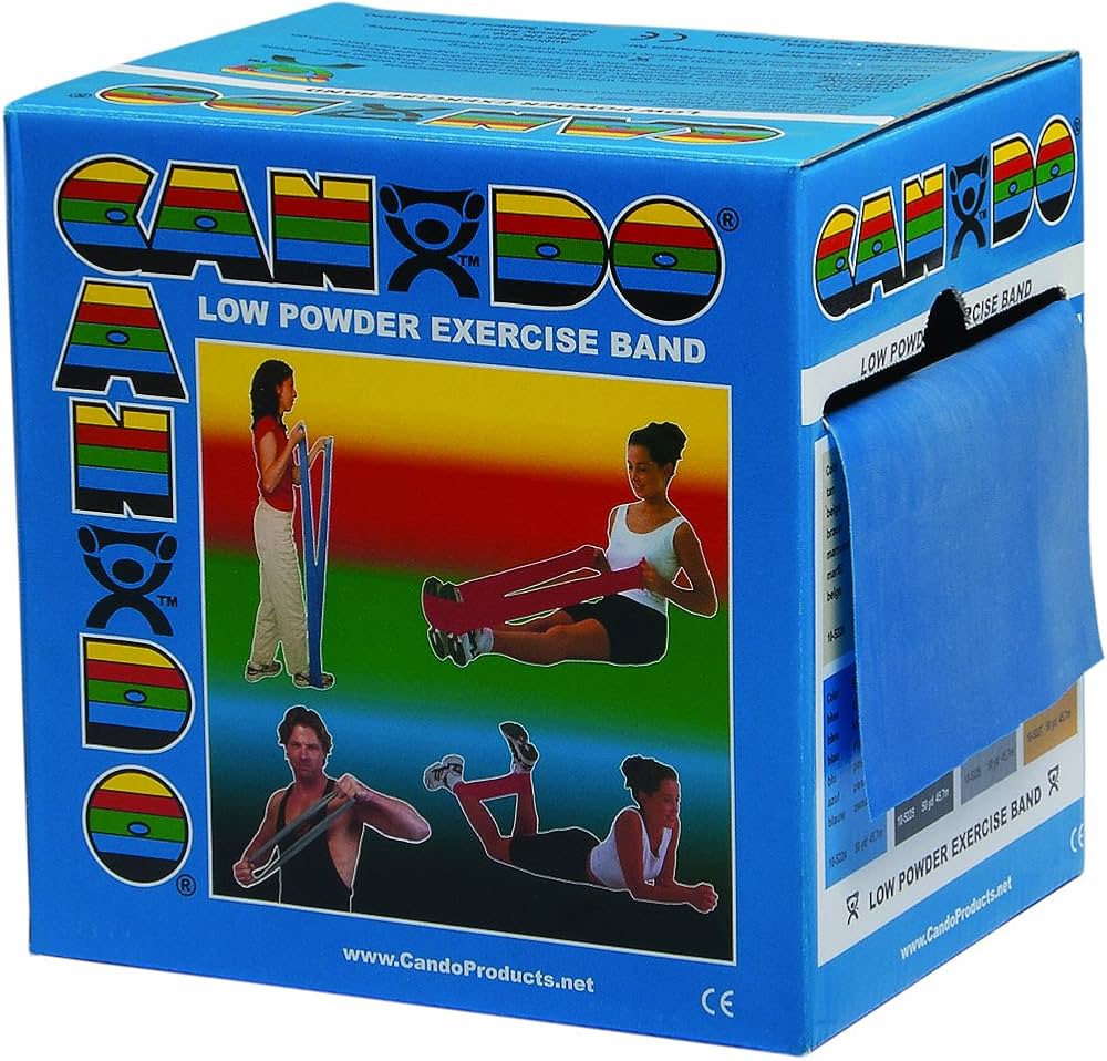CanDo® Low Powder Exercise Band (Blue) - 50yds – MedWest Inc.