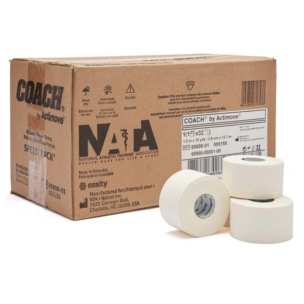 Coach® Athletic Tape (1 1/2" x 15yds) - 32/cs – MedWest Inc.