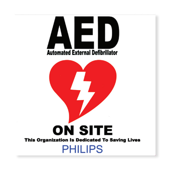 AED Vinyl Decal for Windows and Vehicles (5" x 5") – MedWest Inc.