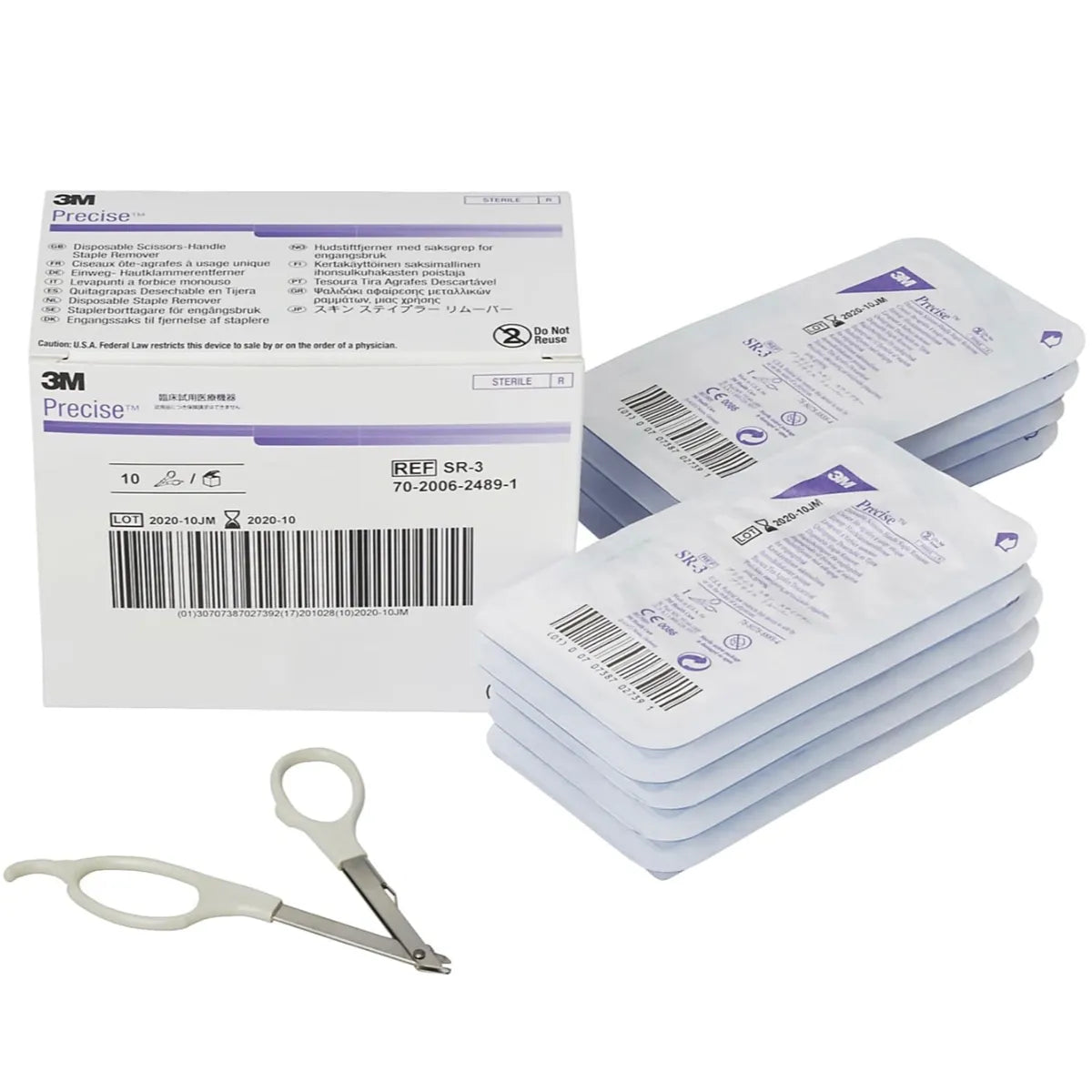 3M™ Precise™ Disposable (Scissor Style) Skin Staple Remover - Each ...