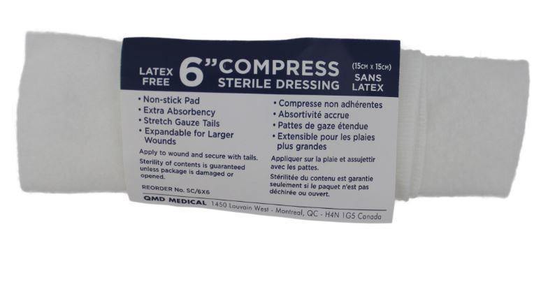 Compress Bandages with Ties 6" x 6" – MedWest Inc.